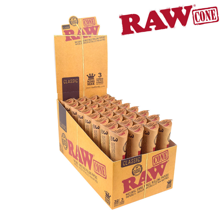 RAW PRE-ROLLED CONE KING SIZE (FULL BOX) – Willy's